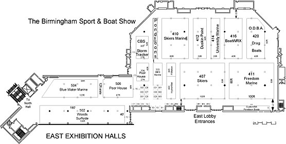 Birmingham Boat Show at Birmingham Jefferson Convention Complex Layout ...